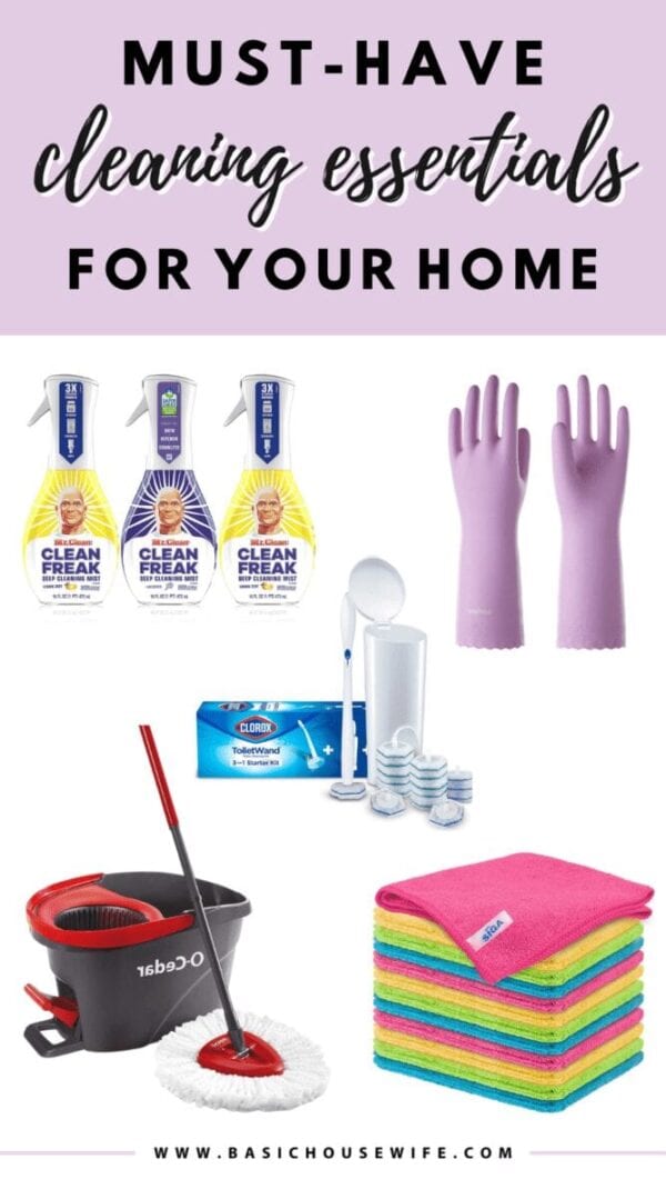 Must-Have Cleaning Essentials to Tidy Up Your Home - The Basic Housewife