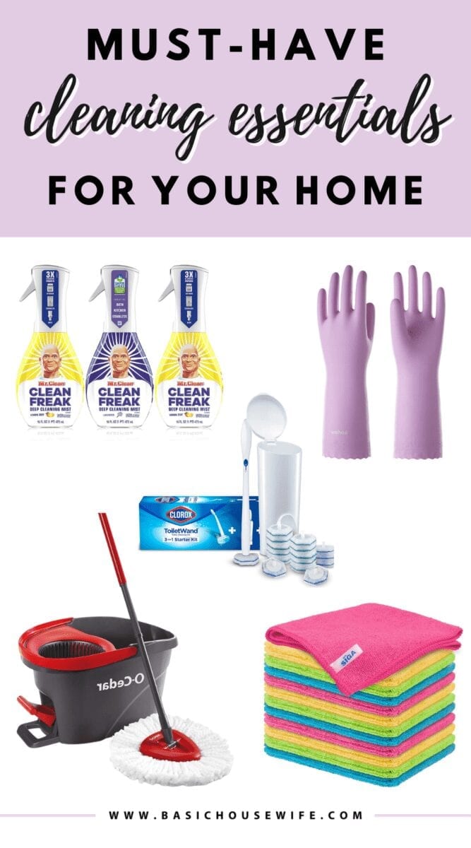 Must-Have Cleaning Essentials to Tidy Up Your Home - The Basic Housewife