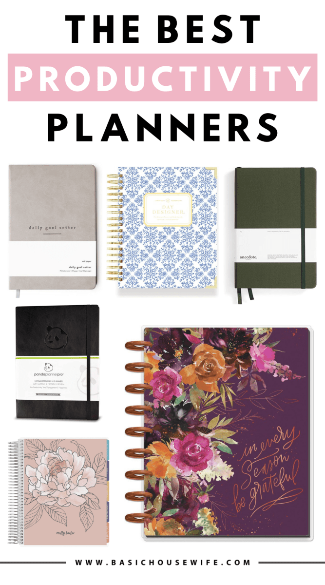 The BEST Productivity Planners To Get Your Life Organized | The Basic ...