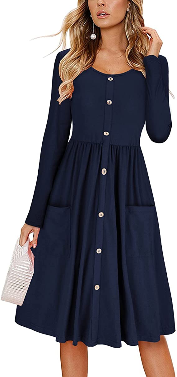 30 Long Sleeve Casual Dresses For Fall The Basic Housewife