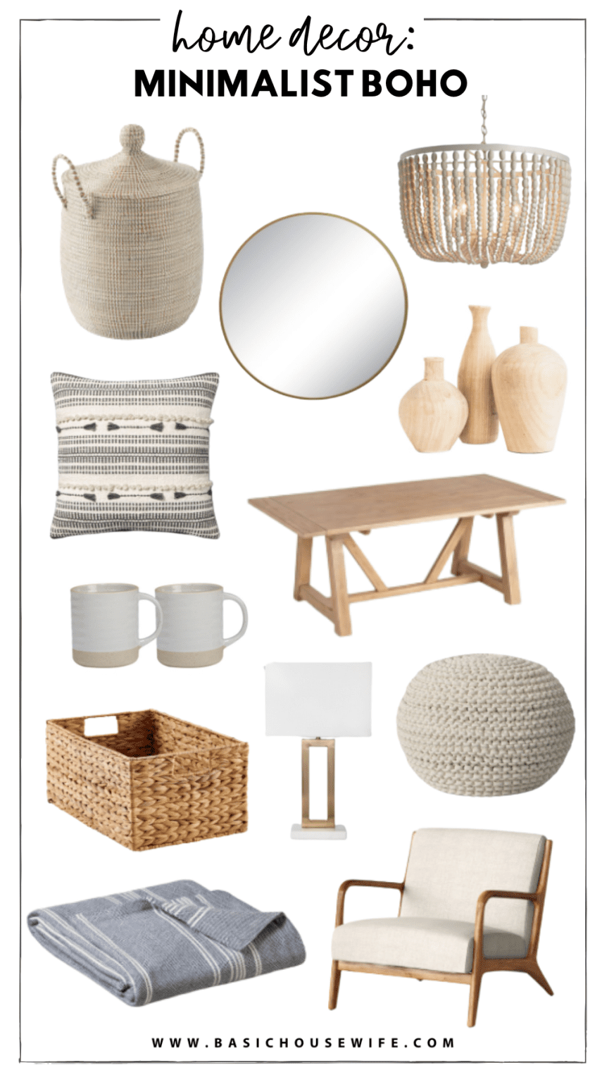 How to Create A Minimalist Bohemian Living Room | The Basic Housewife